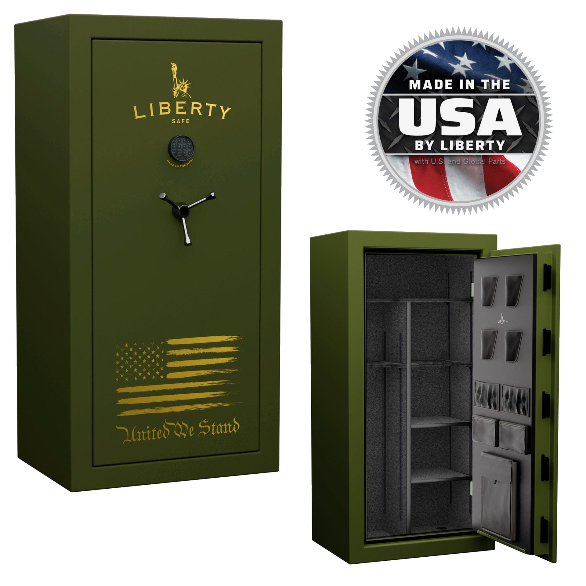 Liberty USA 30 Olive Drab Gun Safe with Flag | Liberty Gun Safes Henderson
